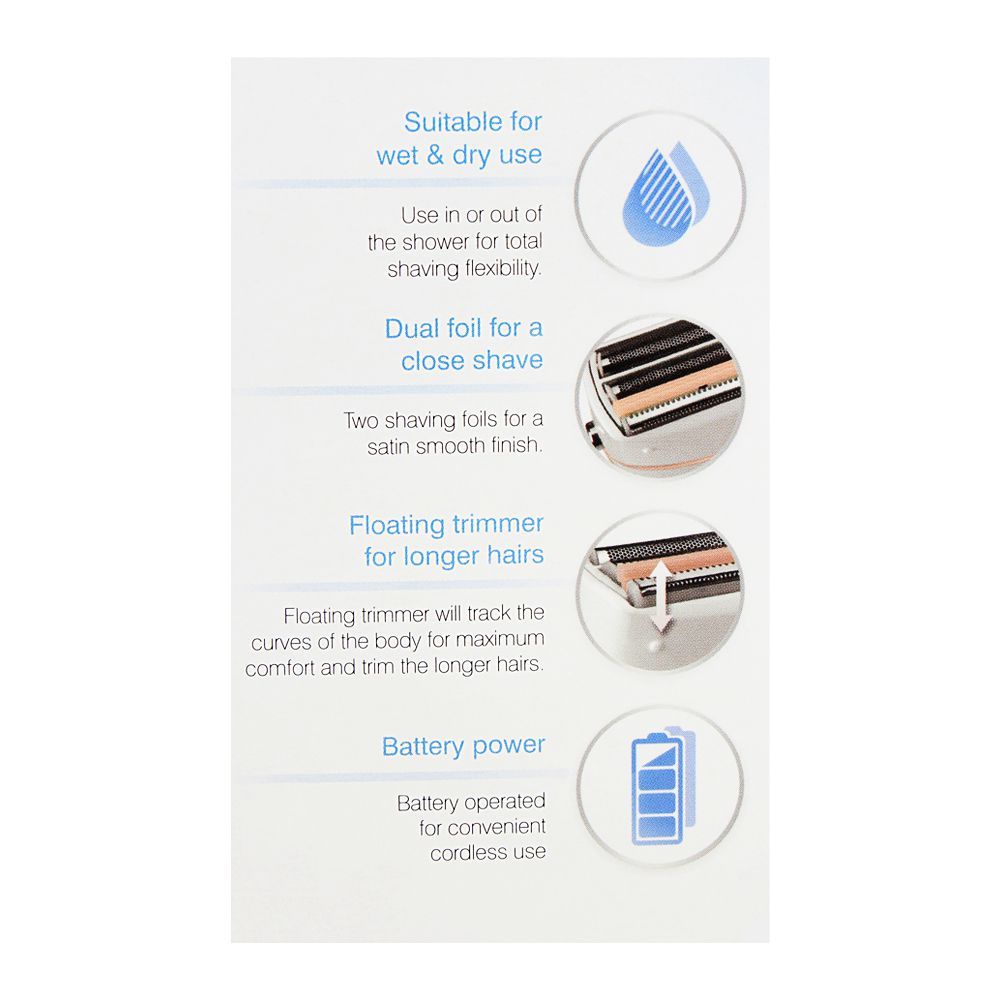 Order Babyliss True Smooth Battery Powered Lady Shaver, 8771BU Online ...