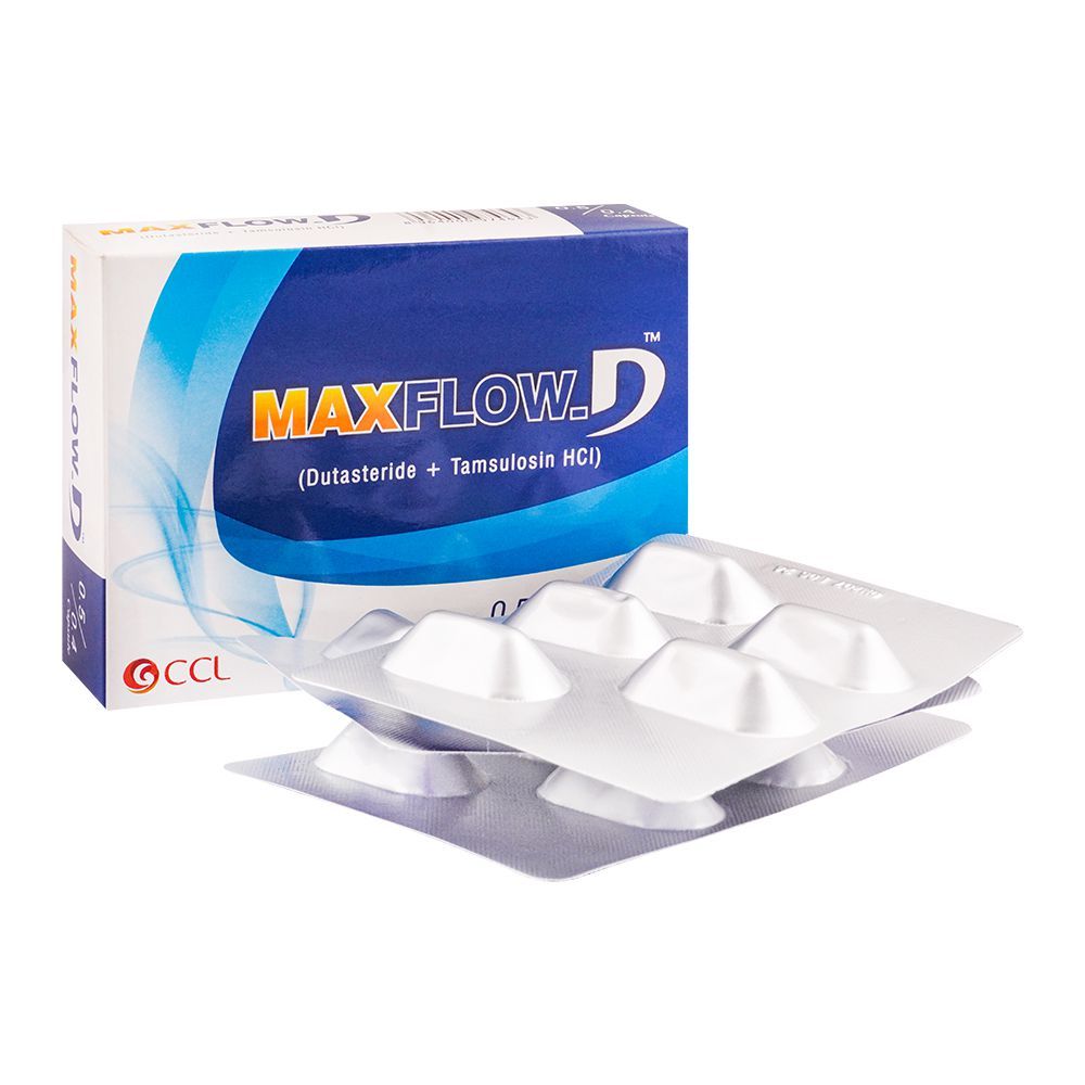 Buy CCL Pharmaceuticals Max Flow-D Capsule, 0.5/0.4mg, 20-pack Online ...