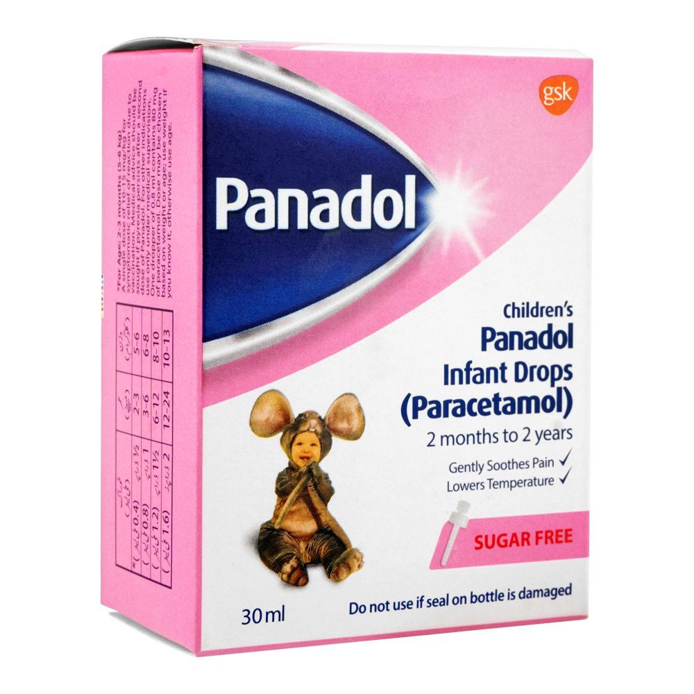 Purchase GSK Children's Panadol Infant Drops Sugar-Free, 30ml Online at ...