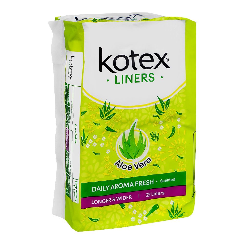 Purchase Kotex Daily Aroma Fresh Liners, Aloe Vera Scented, Longer ...