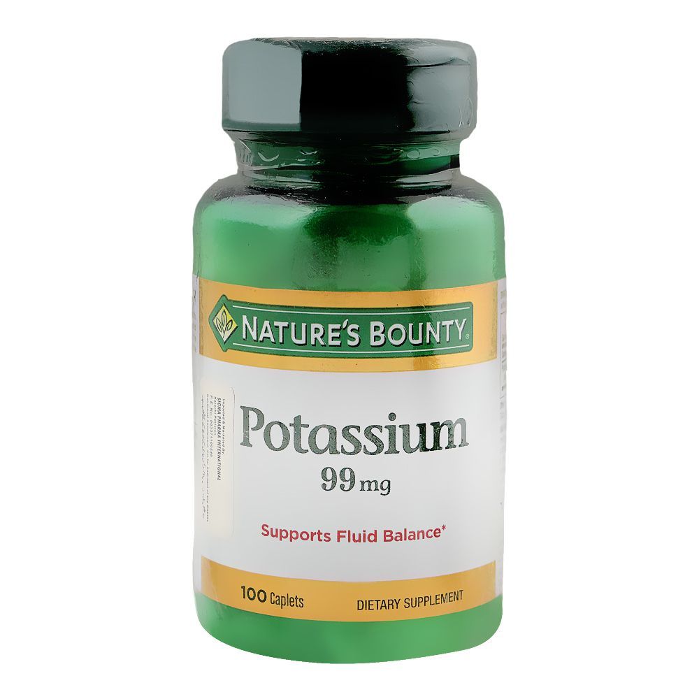Nature's Bounty Potassium Capsules, 99mg, 100-Pack