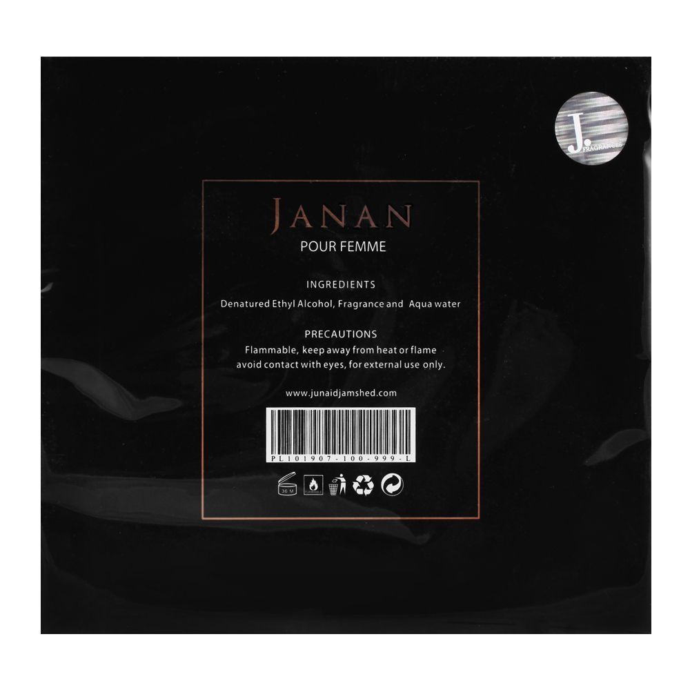 Order Junaid Jamshed J. Janan Pour Femme Eau De Parfum, Fragrance For Women, 100ml Online at ...