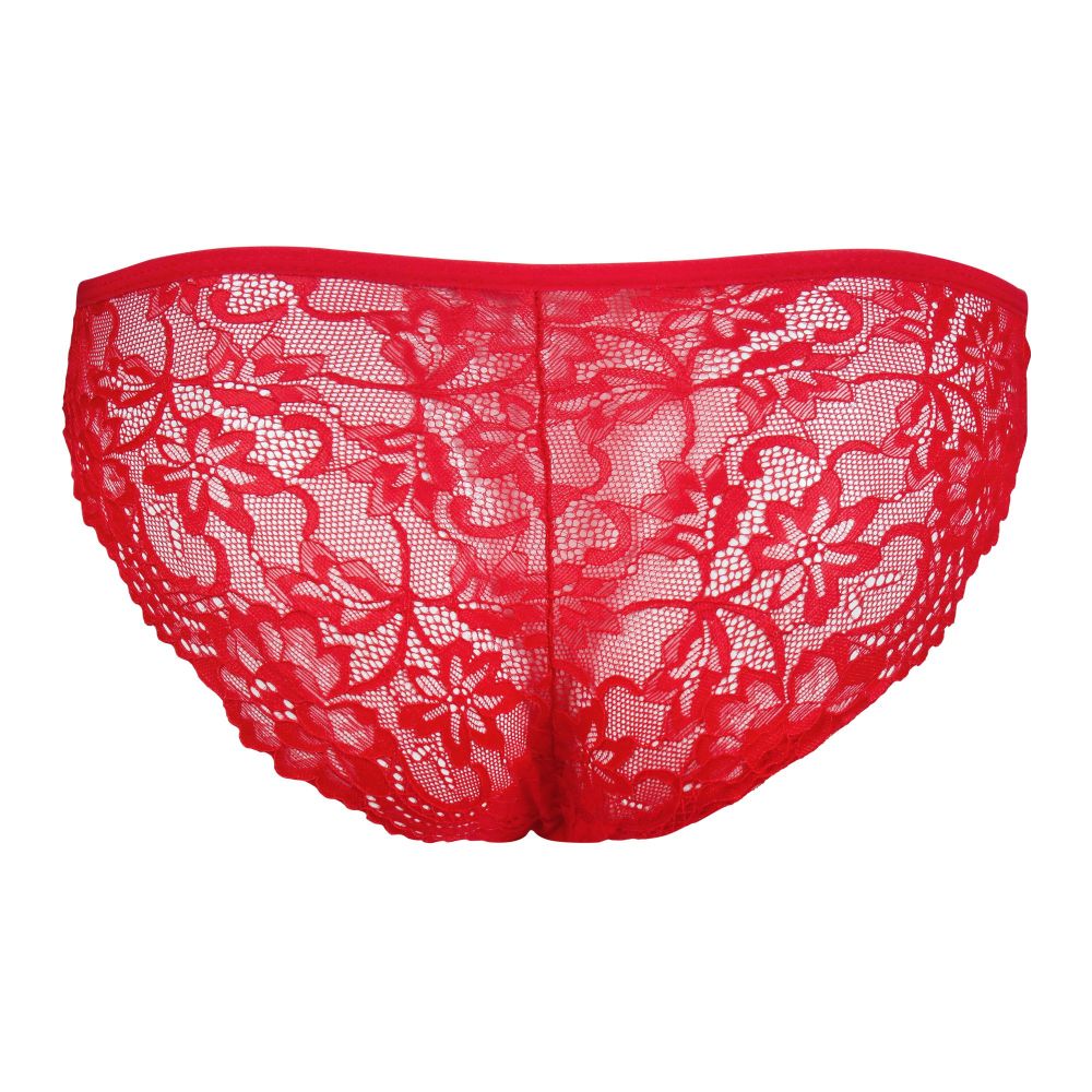 Buy BLS Lacy SS19 Brief Lacey Panty, Red, BLS30111 Online at Special ...