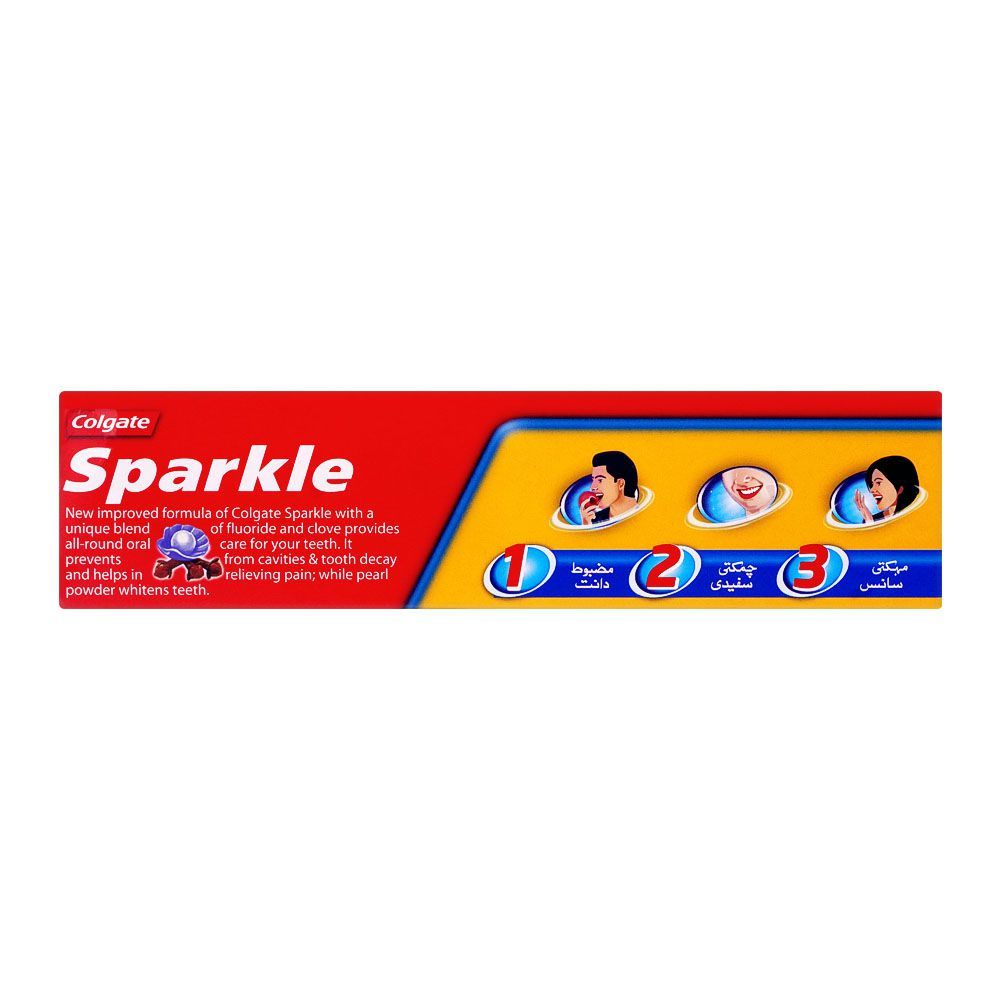 Buy Colgate Sparkle Toothpaste With Clove & Pear Powder, 200g, Brush ...