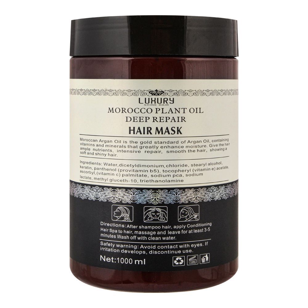Buy Luxury Protein Morocco Plant Oil Deep Repair Hair Mask, 1000ml ...