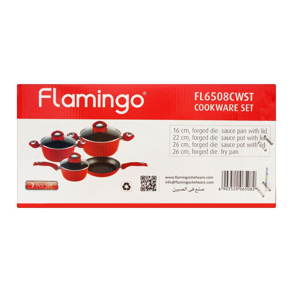 Order Flamingo Cookware Set, 7 Pieces, FL-6508CWST Online at Special ...