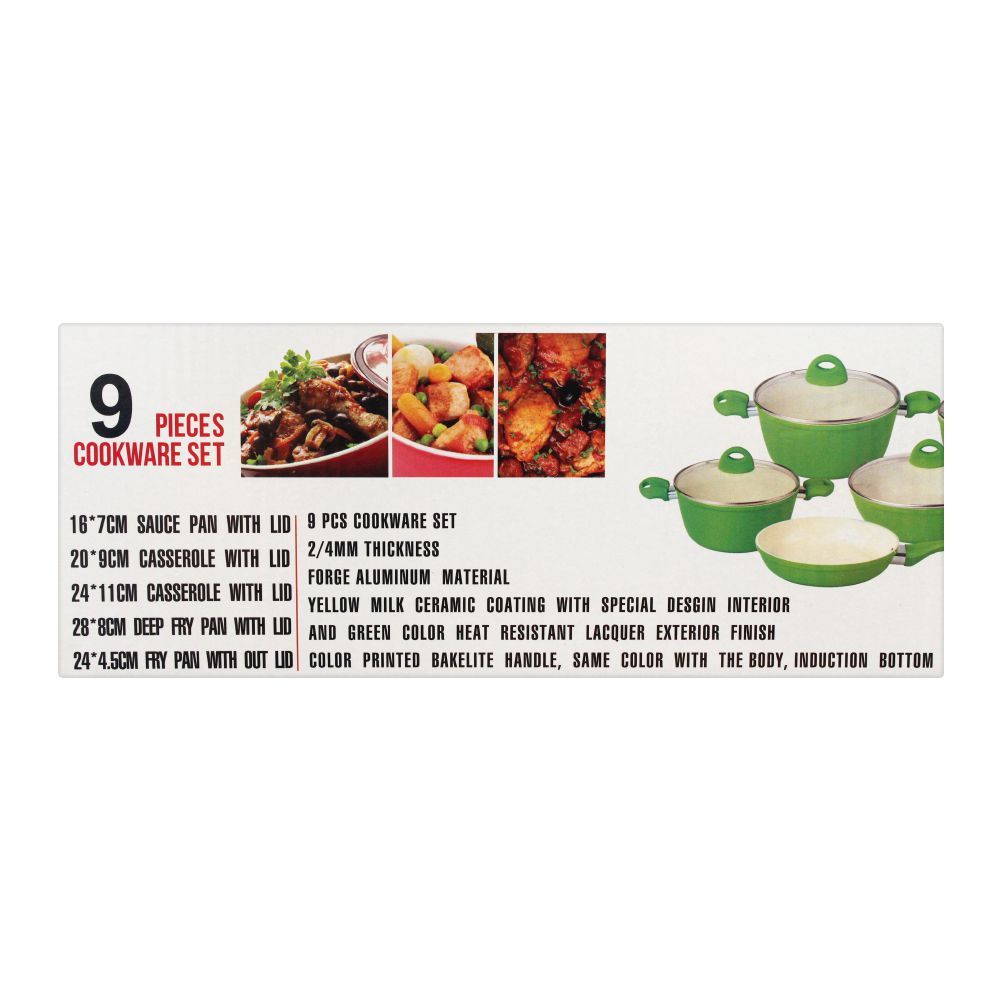Buy Flamingo Ceramic Cookware Set, 9 Pieces, FL-6501CWST Online at Best ...