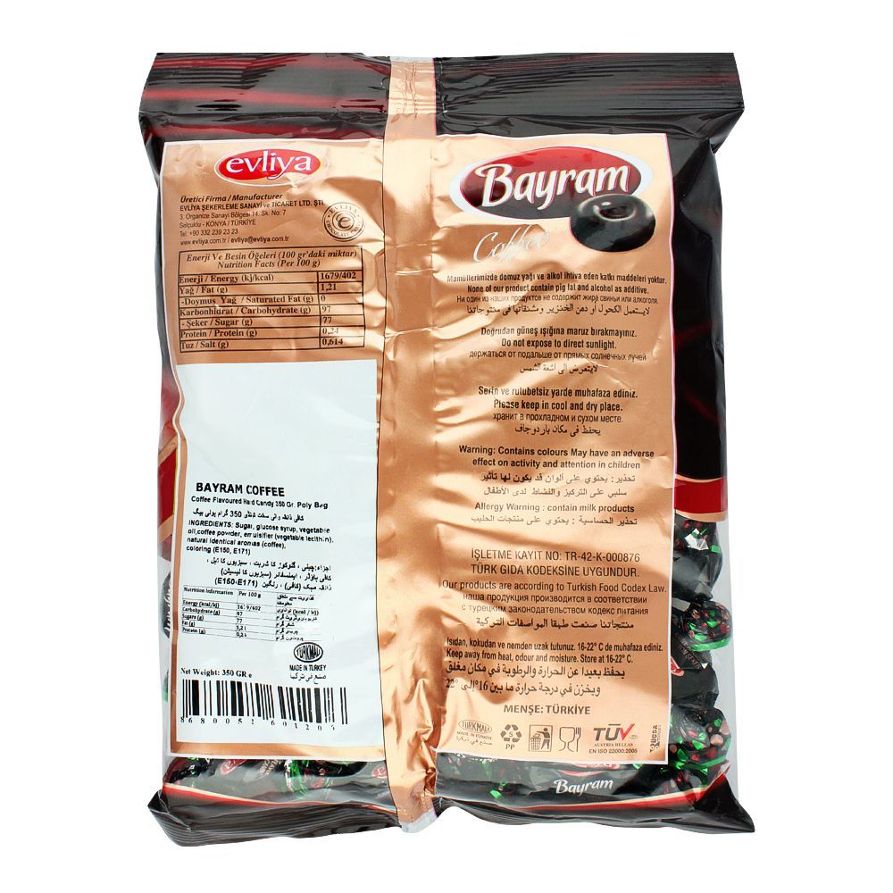 Purchase Evliya Bayram Coffee Candy, 350g Pouch Online at Special Price ...
