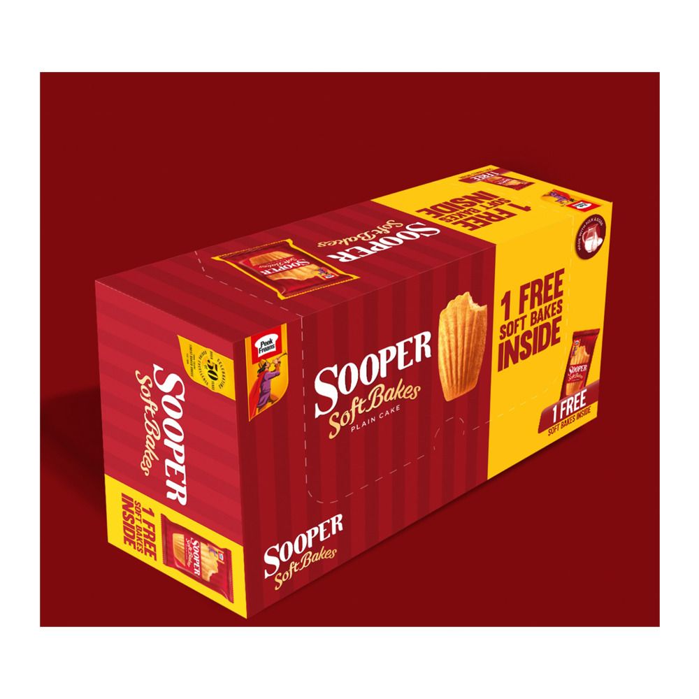 Peek Freans Sooper Soft Bakes Plain Cake, 12-Pack