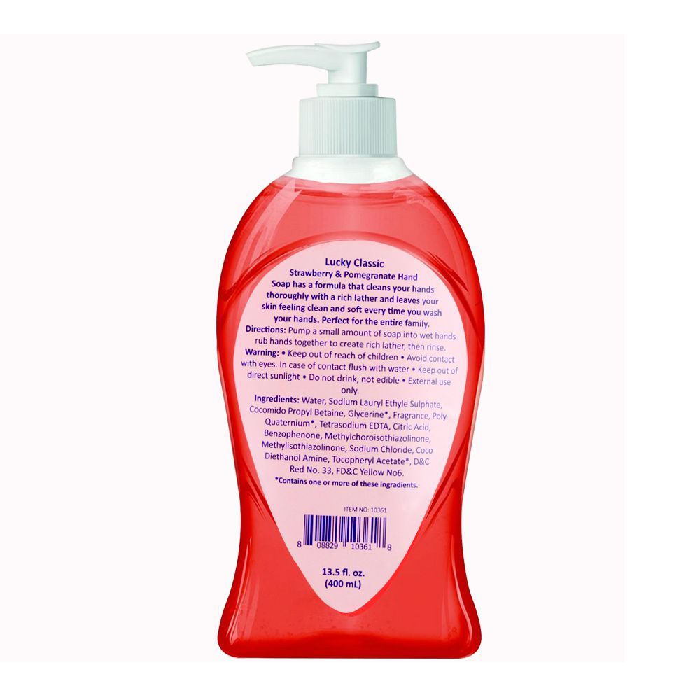Purchase Lucky Liquid Hand Soap, Strawberry & Pomegranate, 400ml Online ...