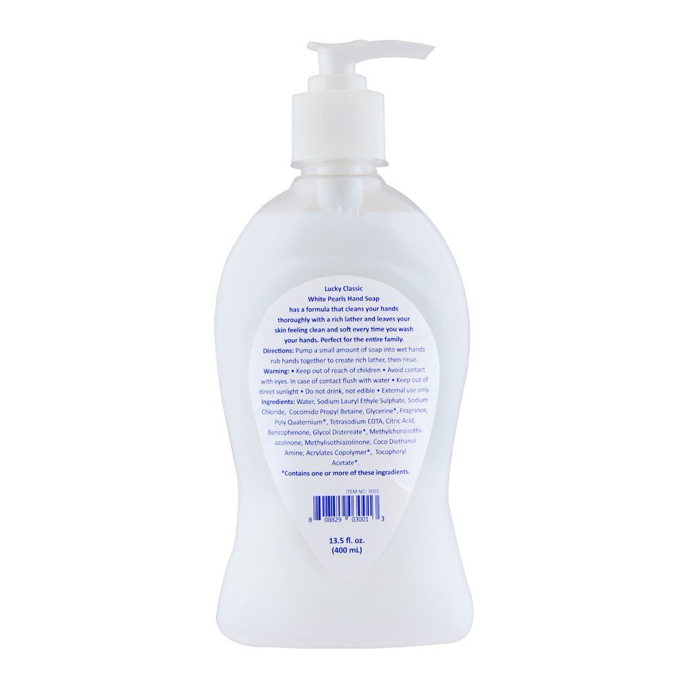 Order Lucky Liquid Hand Soap, White Pearls, 400ml Online at Special ...