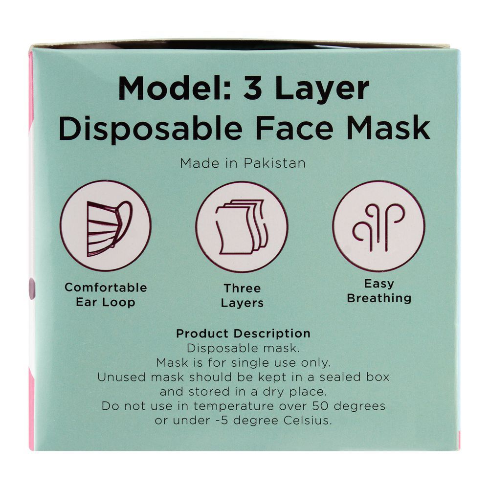 Order Hisaar Junior Disposable Face Mask 3-Ply, 50-Pack Online at Best ...