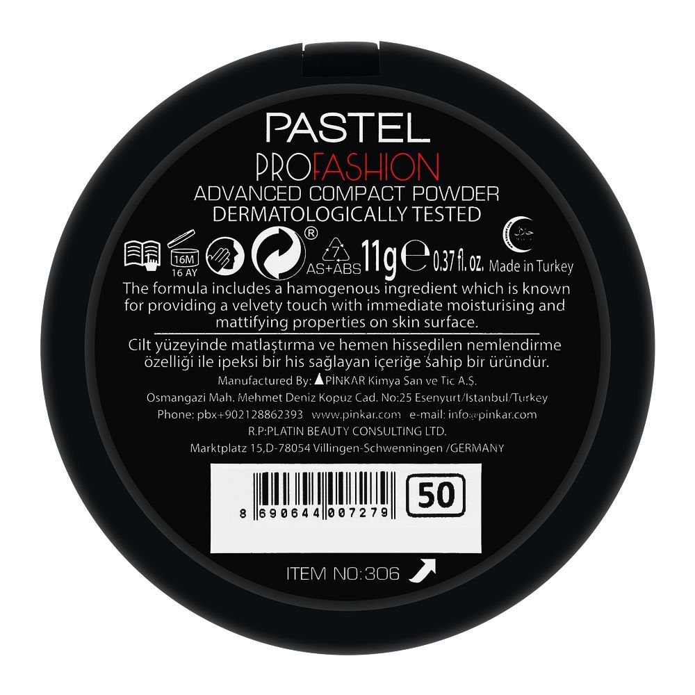 Order Pastel Pro Fashion Advanced Compact Powder, 50 Online at Best ...