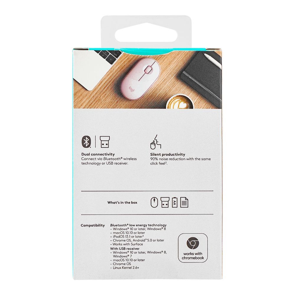 Purchase Logitech Pebble Wireless Mouse, Pink, M350 Online at Best ...