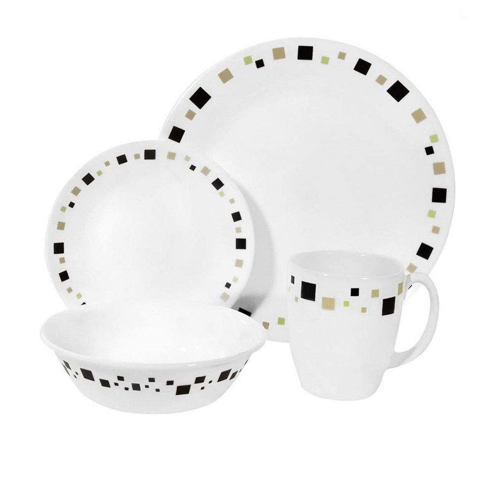 Order Corelle Livingware Breakfast Set, Geometric, 16 Piece, 16-GM-PH ...
