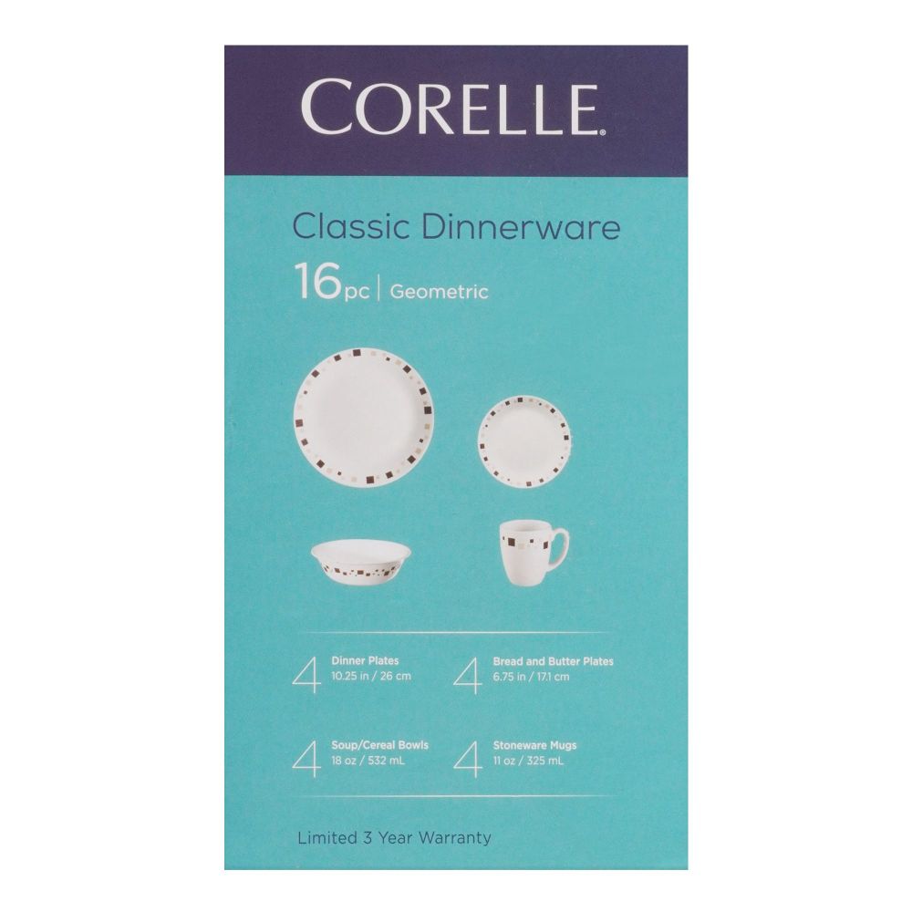 Order Corelle Livingware Breakfast Set, Geometric, 16 Piece, 16-GM-PH ...