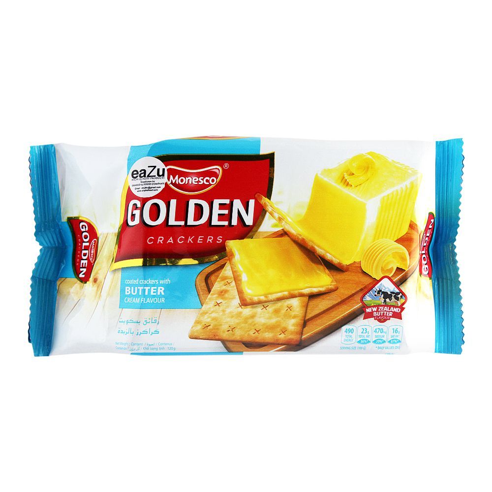 Order Monesco Golden Coated Crackers, Butter Cream Flavor, 120g Online ...