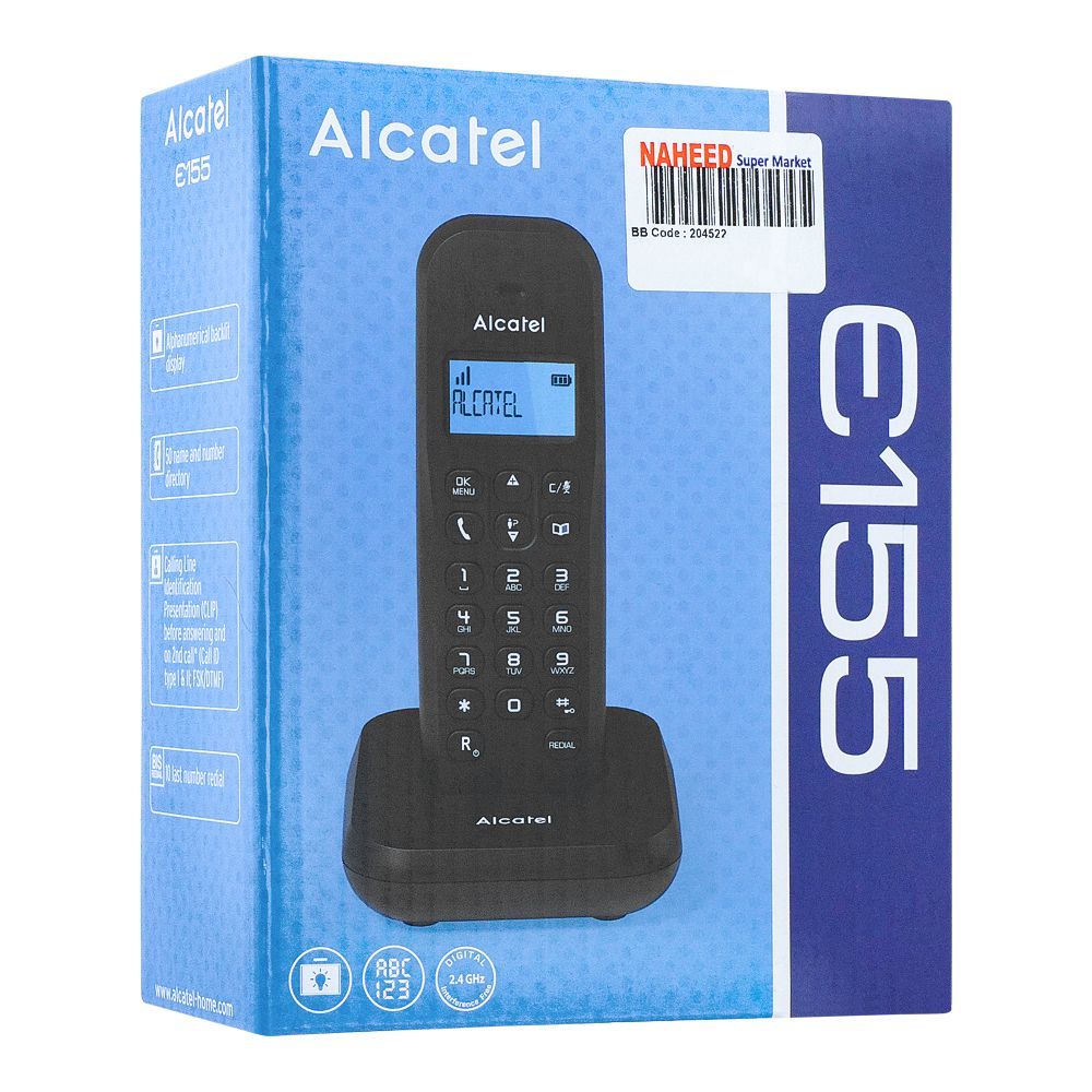 Order Alcatel Corded Telephone E155, 01 Year Brand Warranty, Black Online at Special Price in ...