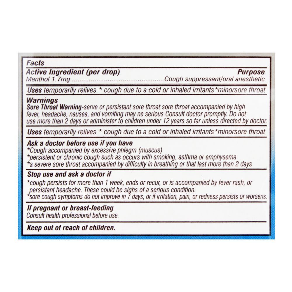 Purchase Vicks Vapo Cool Blue Menthol Drops, 20-Pack Online at Special ...