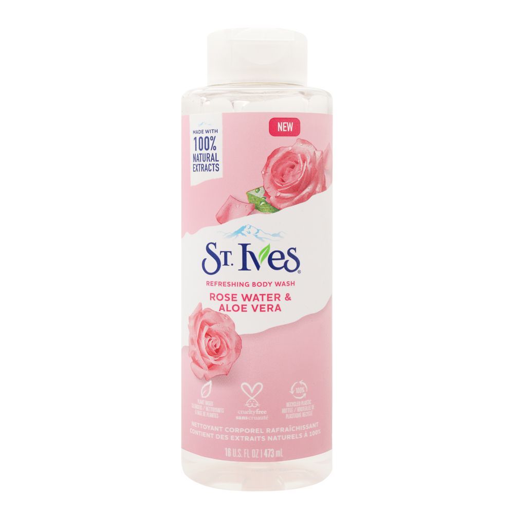 Order St. Ives Rose Water & Aloe Vera Refreshing Body Wash, 473ml ...