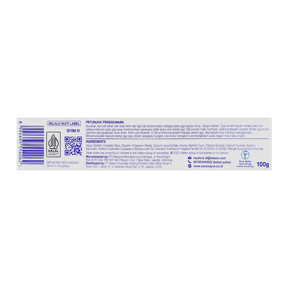 Order Sensodyne Herbal Daily Care Toothpaste, Indo, 100g Online at ...