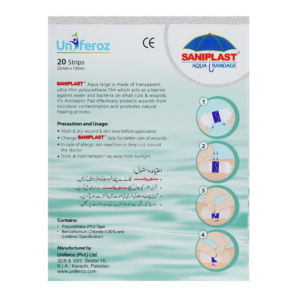 Buy Saniplast Aqua Bandage Large, 20-Pack Online at Best Price in ...