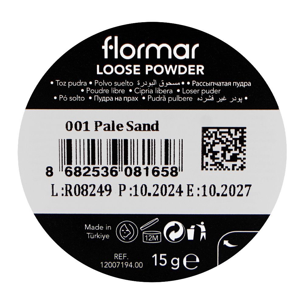 Flormar Loose Powder, 001 Pale Sand, 15g
