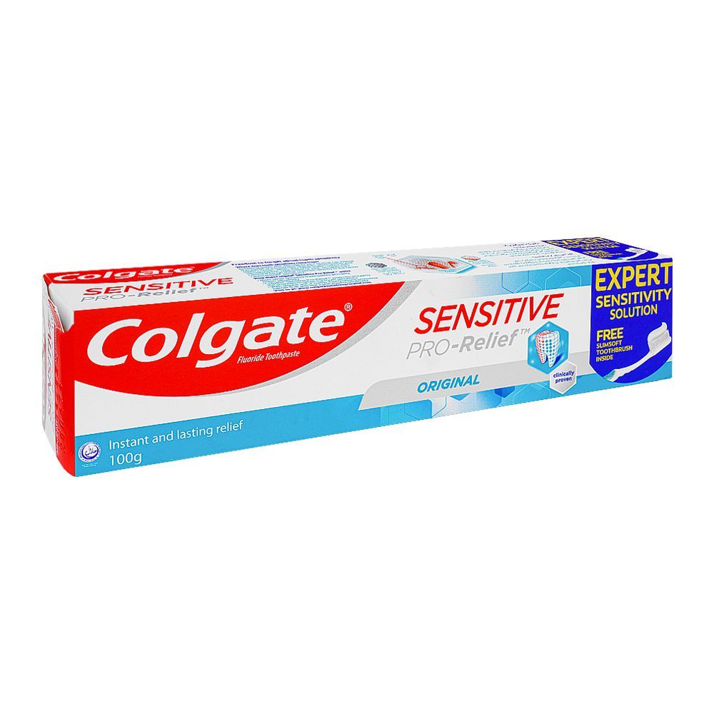 Buy Colgate Sensitive Pro-Relief Toothpaste, Original, Brush Pack, 100g ...