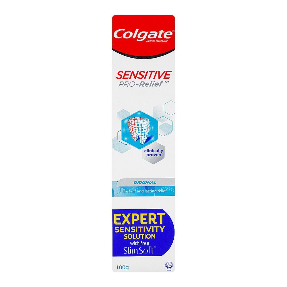 Buy Colgate Sensitive Pro-Relief Toothpaste, Original, Brush Pack, 100g ...