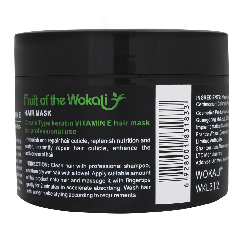 Buy Wokali Vitamin E & Keratin Repairing Hair Mask, 03, 500ml Online at Special Price in ...