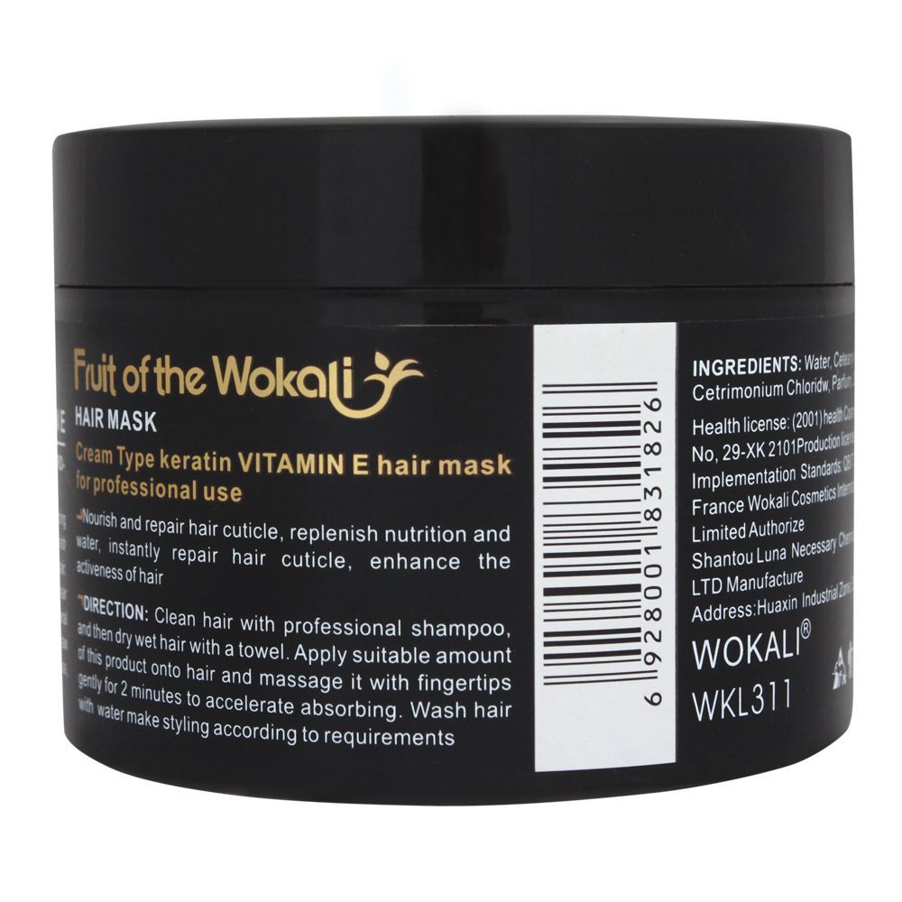 Order Wokali Vitamin E & Keratin Repairing Hair Mask, 04, 500ml Online at Special Price in ...
