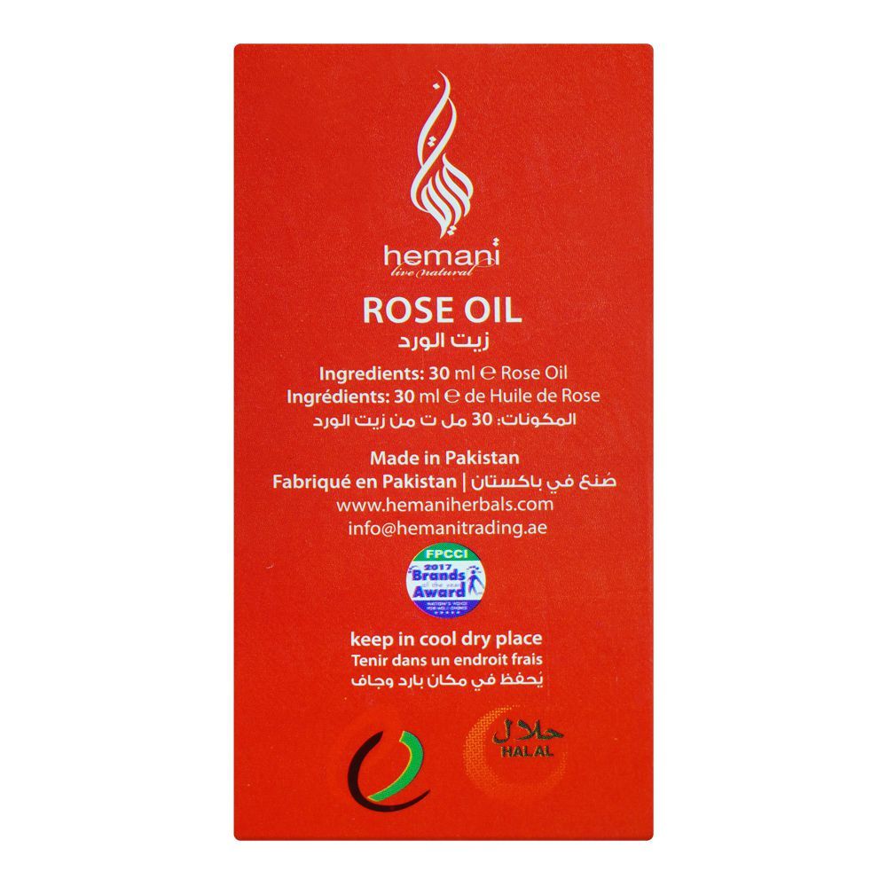 Purchase Hemani Rose Oil, 30ml Online at Best Price in Pakistan - Naheed.pk