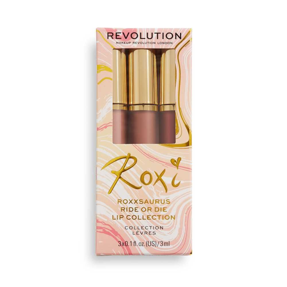 Makeup Revolution Roxi Roxxsaurus Ride Or Die Lip Collection Kit, 3ml ...
