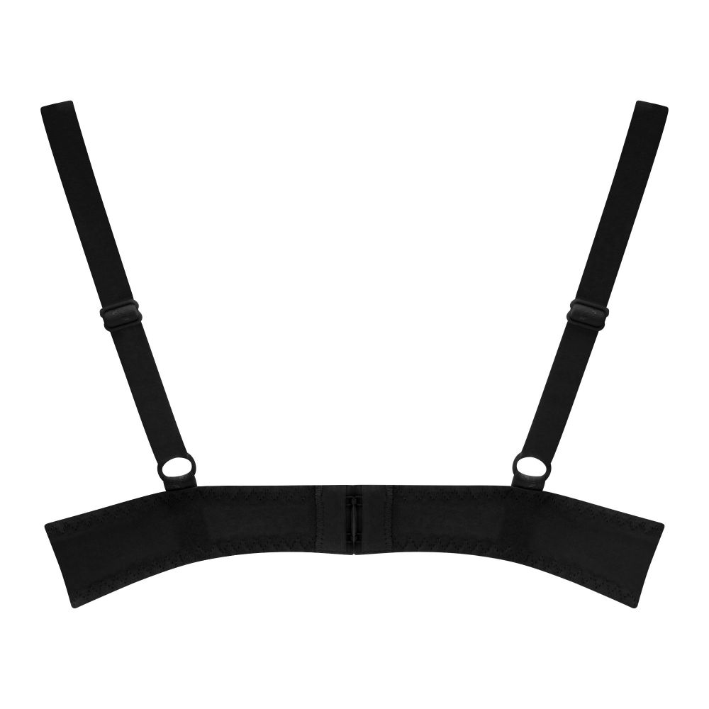Purchase BeBelle Klassilk Dual Layer Fabric Bra, Black Online at ...