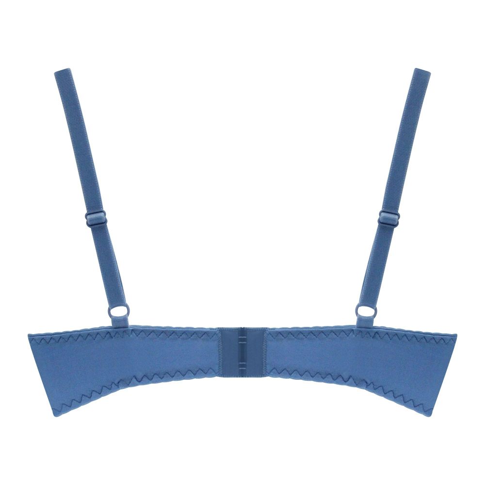 Order BeBelle Marvel Rosette Fabric Full Lace Bra, Denim Blue Online at ...