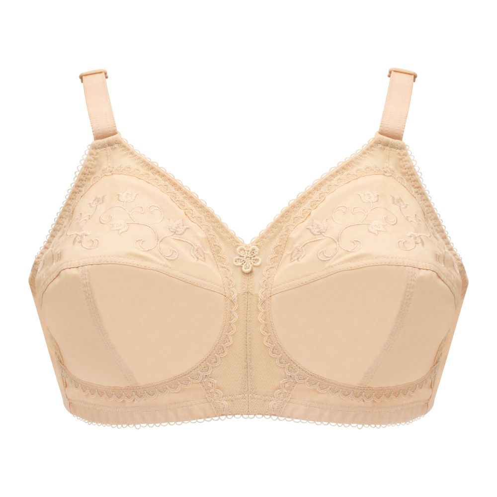 Order BeBelle Doria Cotton Embroidered Control Bra, Skin Online at ...