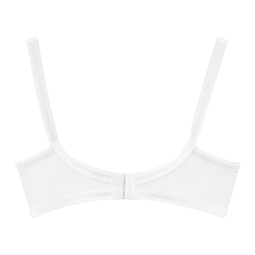 Purchase BeBelle X-Over Lace Cup/Cross Bra, White, 1083 Online at Best ...