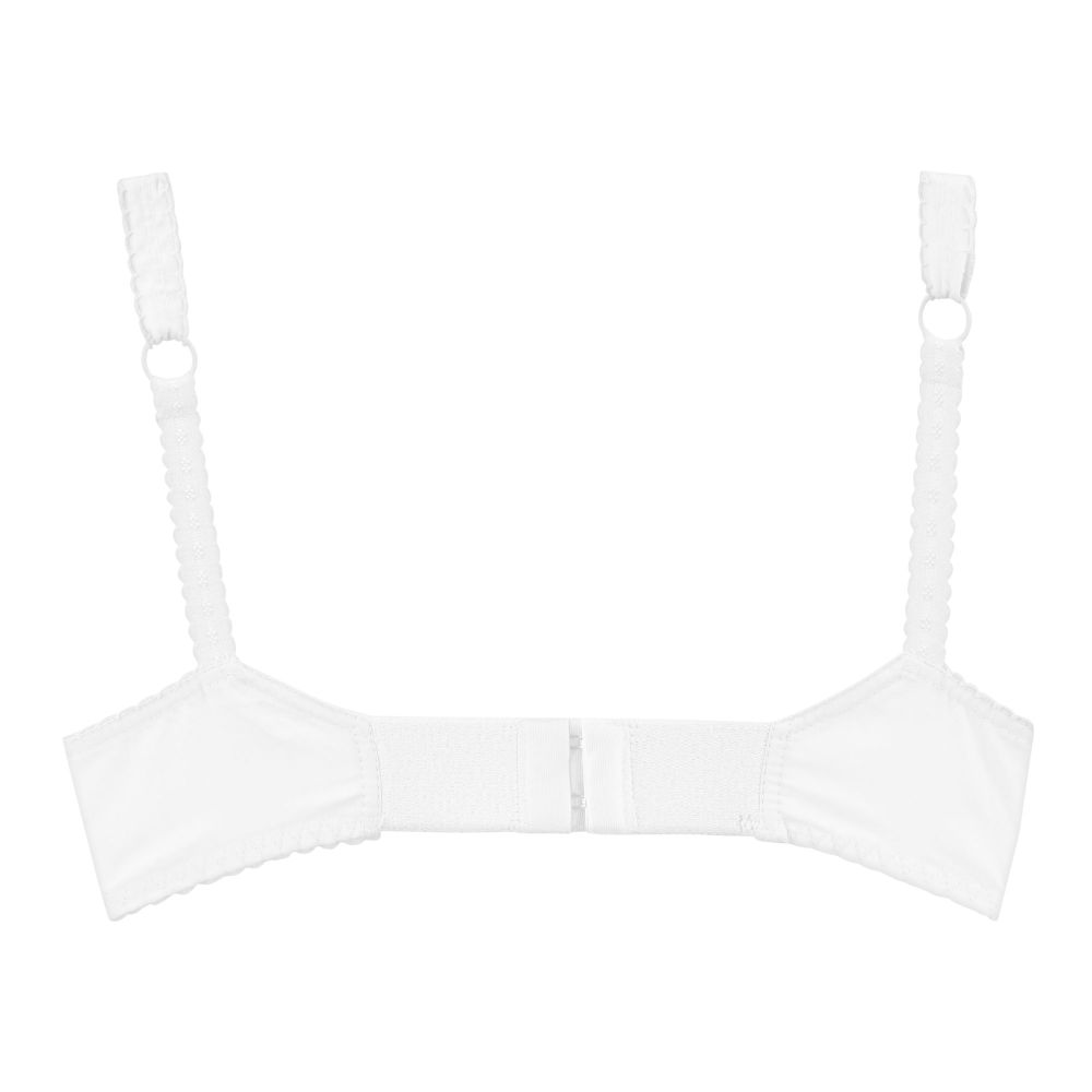 Buy BeBelle Tulips Cotton Embroidered Bra, White, 1342 Online at ...