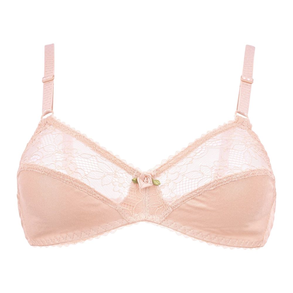 Purchase BeBelle Intimage-U Dual Layer Fabric Half Lace Bra, Skin, 1260 ...