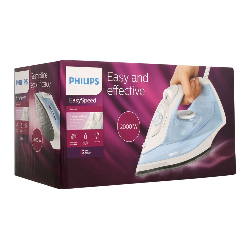 Buy Philips Easy Speed Iron, 2000W, Blue, GC1740/20 Online at Special ...