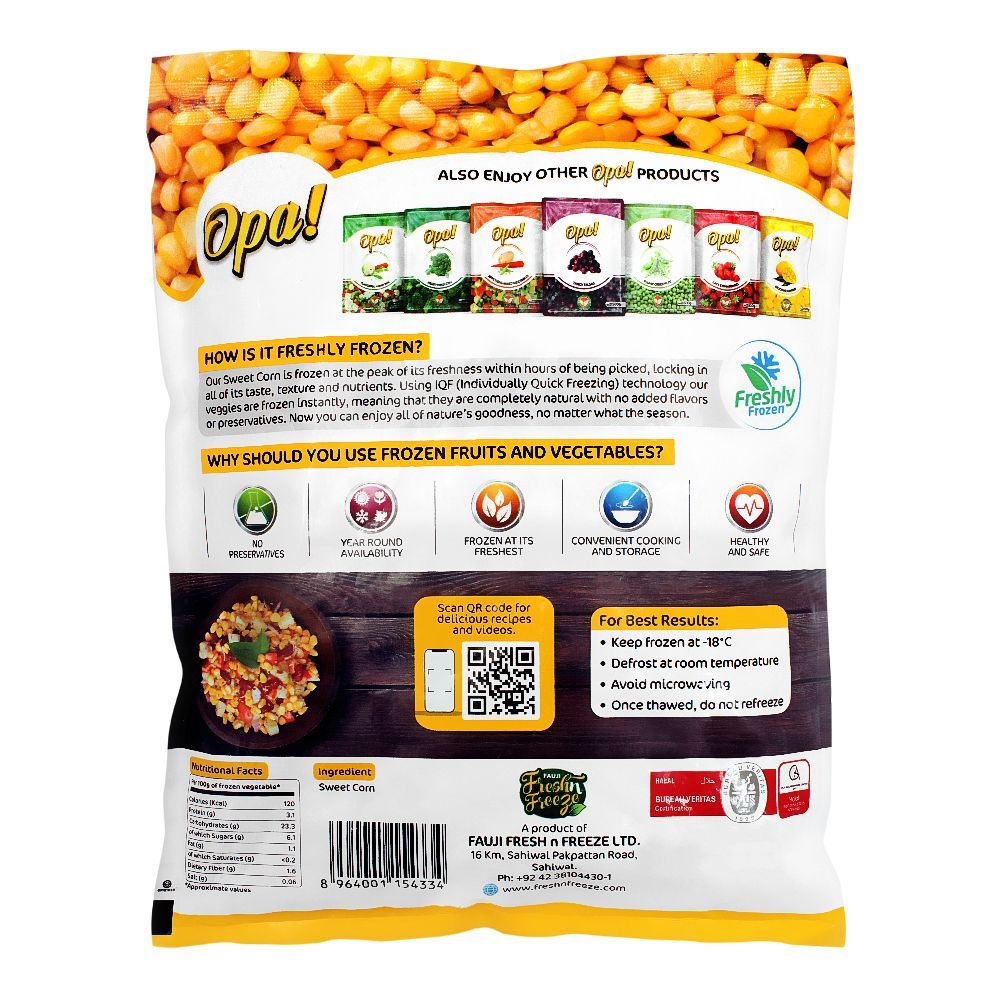 Order Opa! Frozen Golden Sweet Corn, 500g Online at Special Price in ...