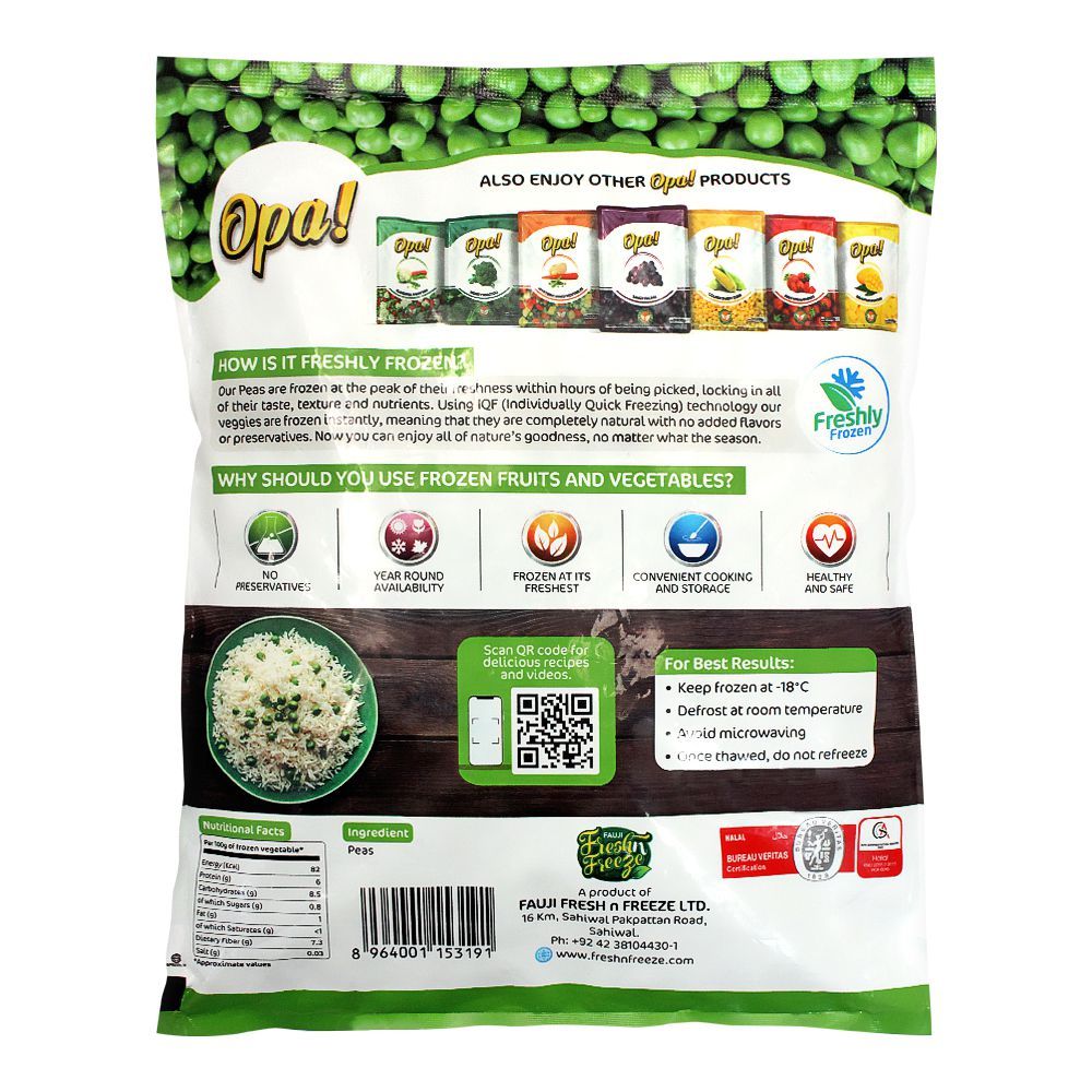 Purchase Opa! Frozen Plum Green Peas, 500g Online at Best Price in ...