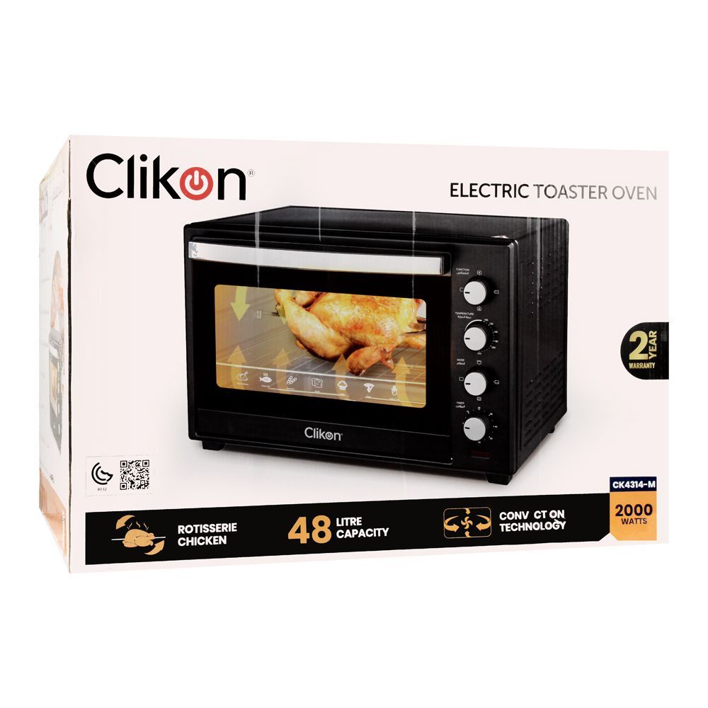 Order Clickon Electric Toaster Oven, 48 Liters, 2000W, CK-4314 Online ...