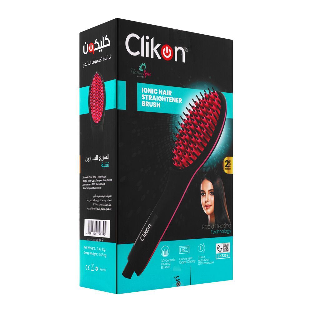 Order Clickon Ionic Hair Straightener Brush, CK-3259 Online at Best ...
