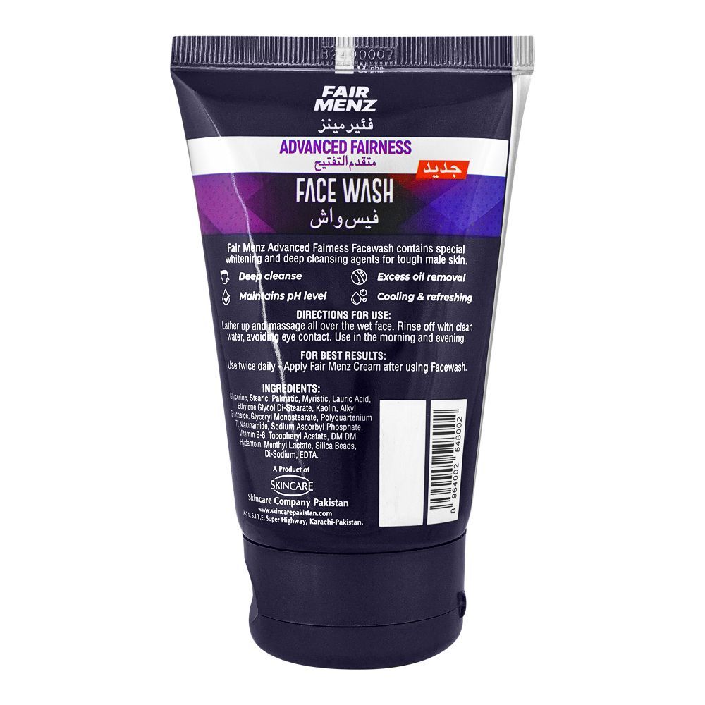 Order Fair Menz Advanced Fairness Men's Face Wash, 110g Online at ...