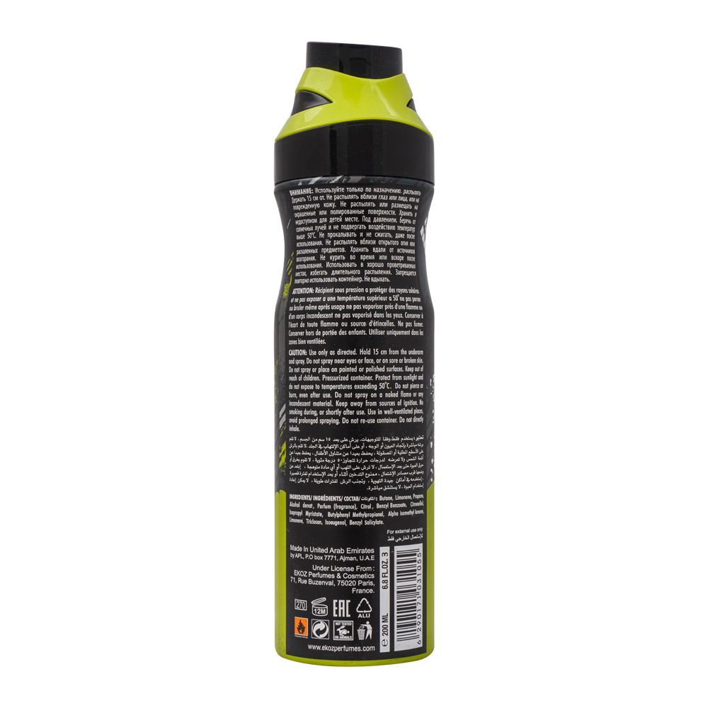 Order Ekoz Beats Neon Pour Homme Perfumed Body Spray, For Men, 200ml ...