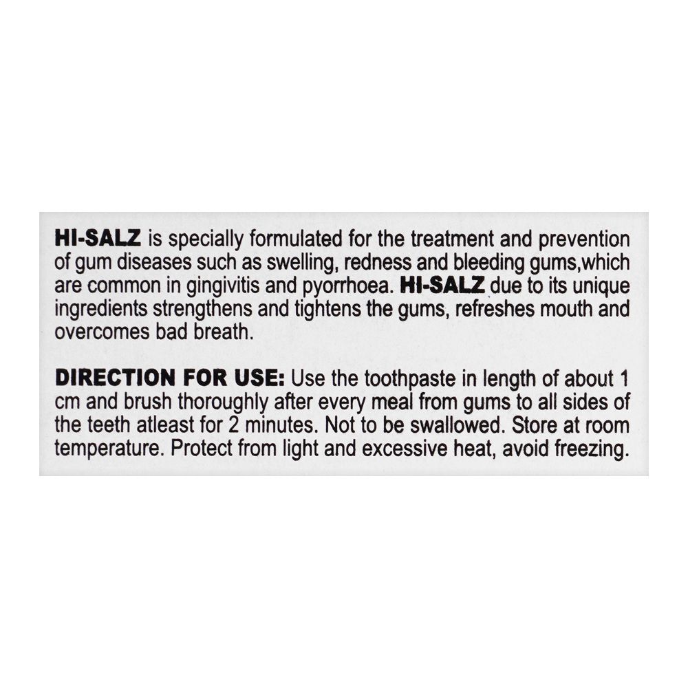 Buy Hi-Salz Sodium Chloride + Tranexamic Acid Toothpaste, 75g Online at ...