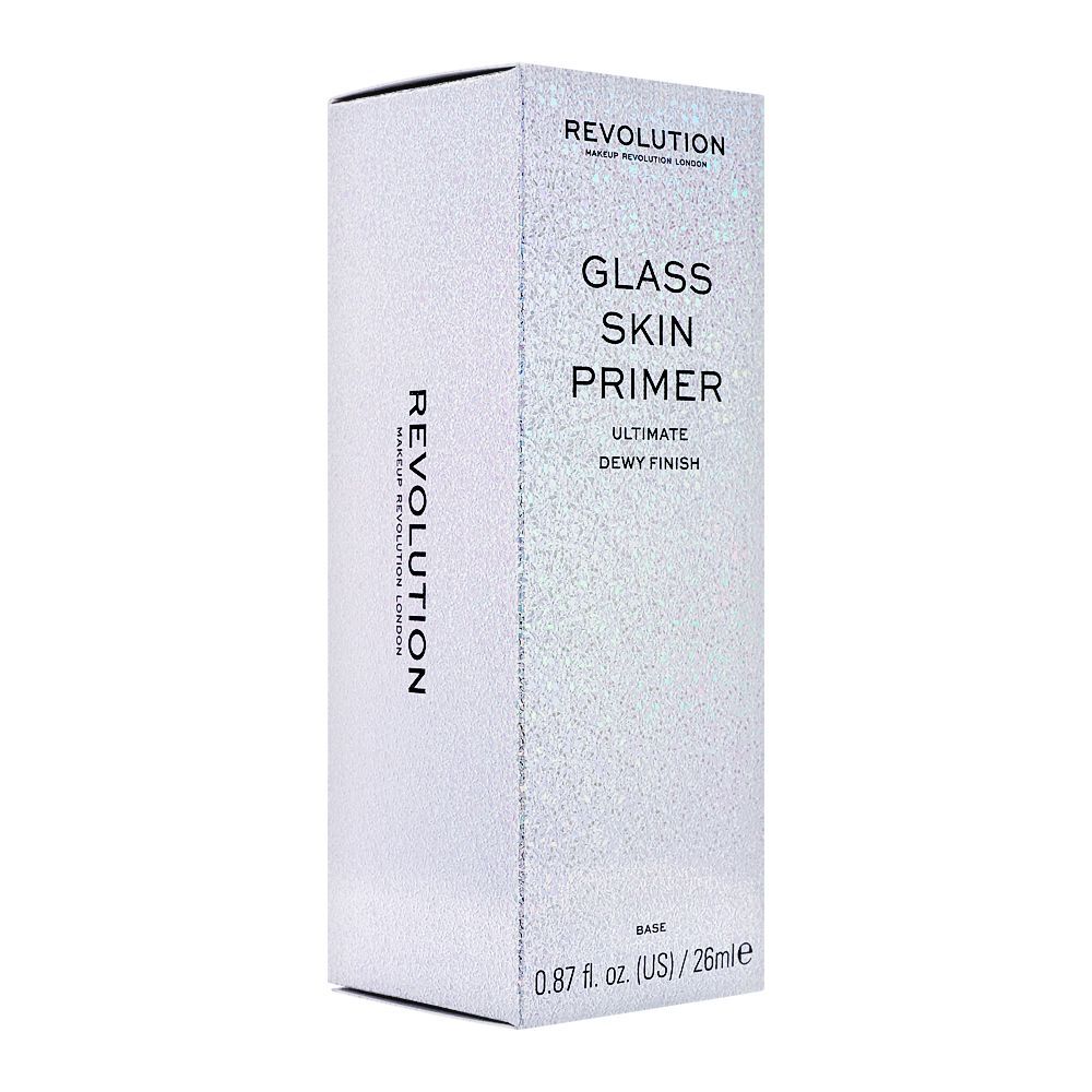 Buy Makeup Revolution Glass Skin Primer, Ultimate Dewy Finish, 26ml ...