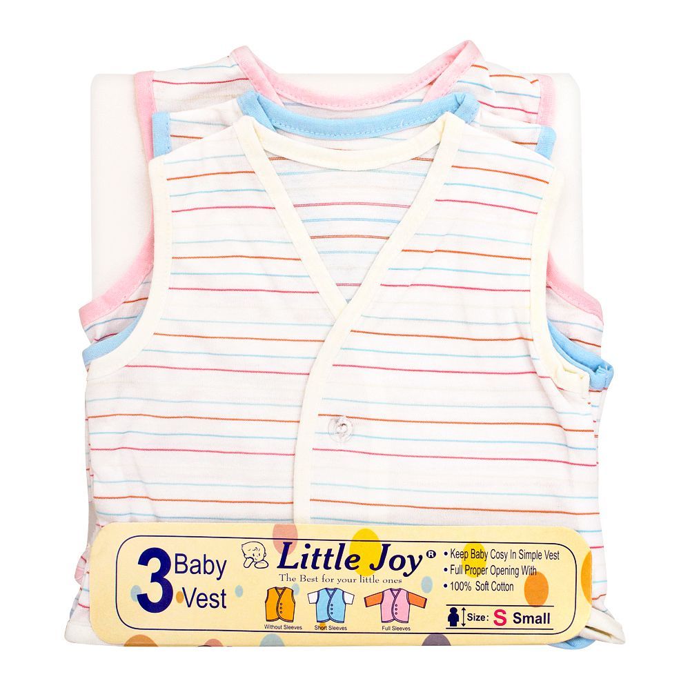 Order Little Joy Sleve Less Kid's Vest, 3-Pack, Multi Color Online at ...