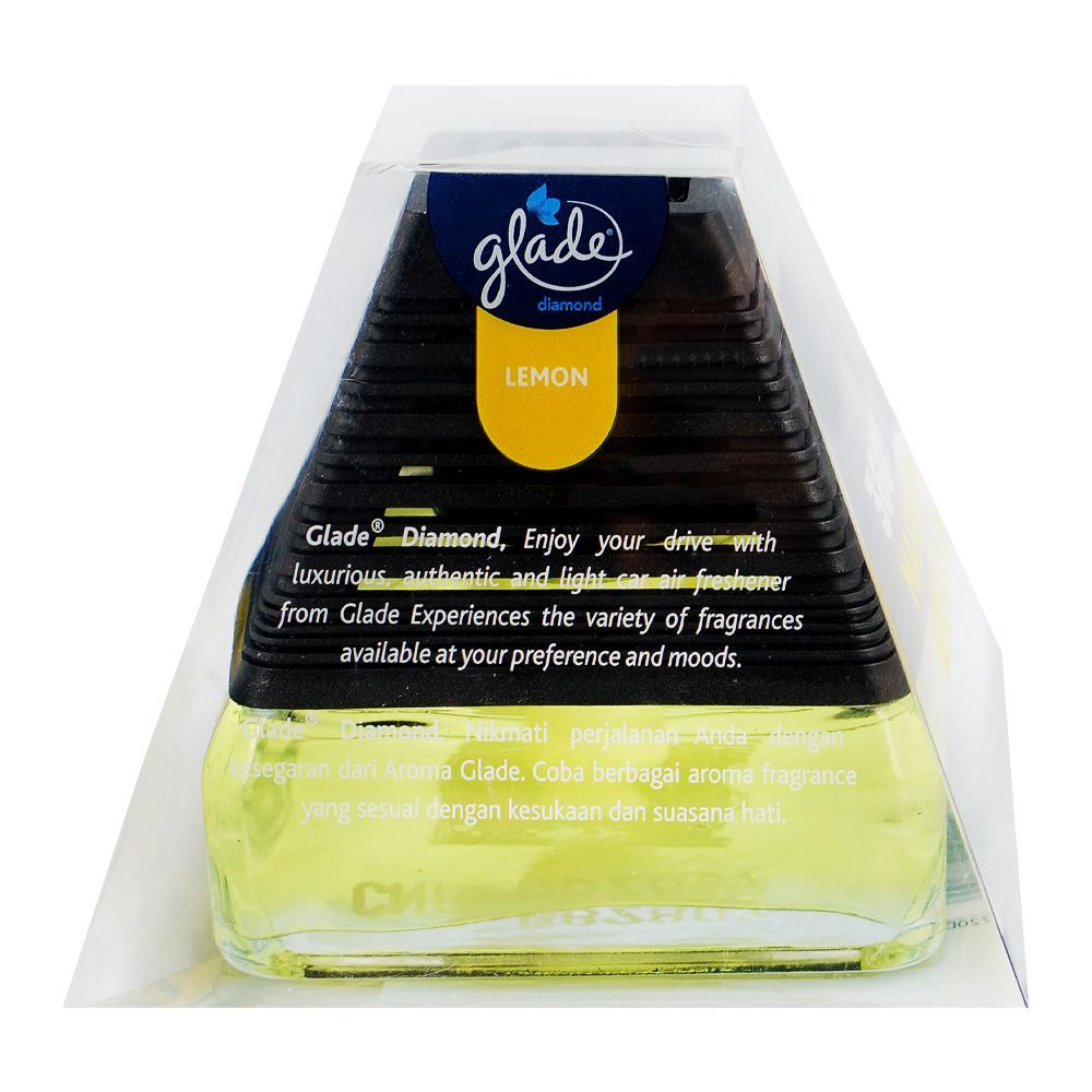 Glade Diamond Lemon Car Air Freshener, 80ml